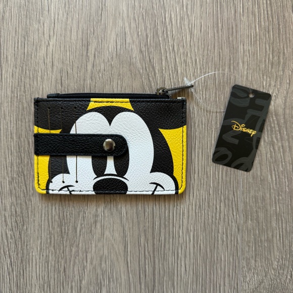 Disney | Bags | Disney Black And Yellow Mickey Mouse Vegan Faux Leather ...